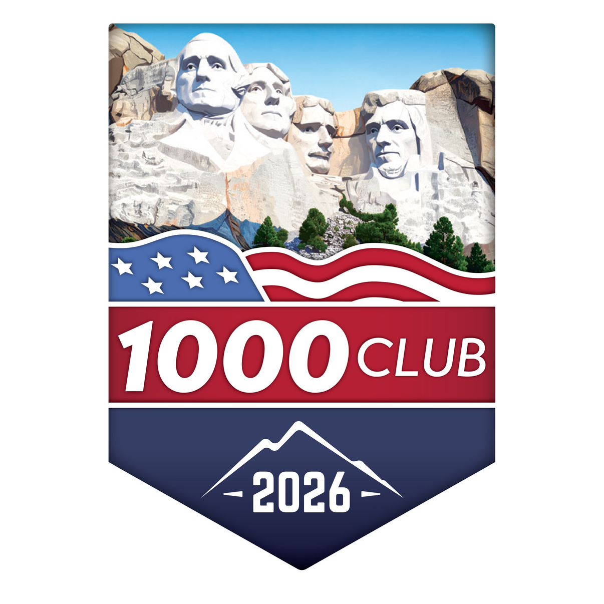 1000 CLUB Pin - (1 pk) - 2026 – CLUB Members Only